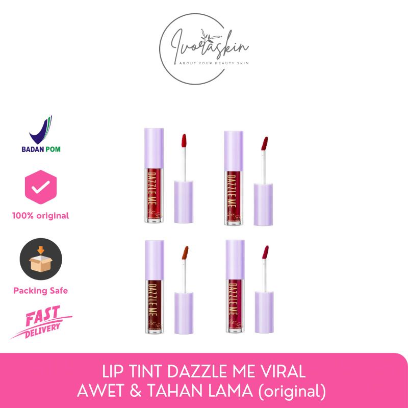 Jual DAZZLE ME LIP TINT / LIPCREAM MATTE Ink-Licious Long Lasting Lip ...