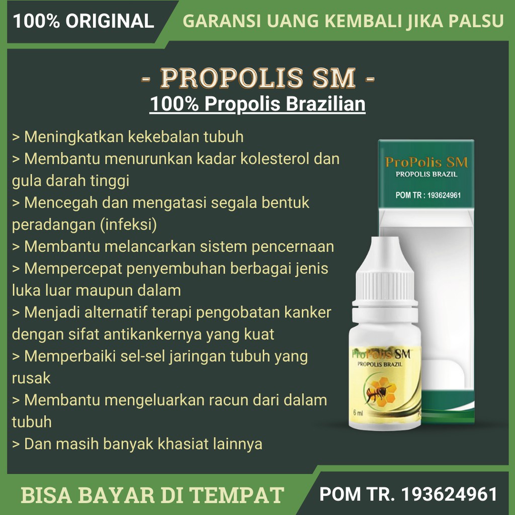 Jual MELIA PROPOLIS ORIGINAL SEHAT DAN SEJAHTERA | 55ML (non alcohol) / propolis british ...