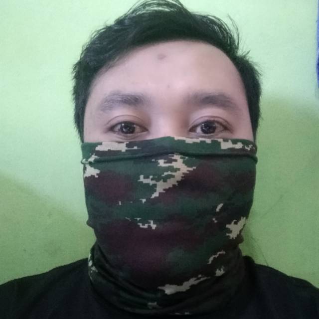 Jual Buff masker atau bandana loreng nkri tactical airsoft | Shopee ...