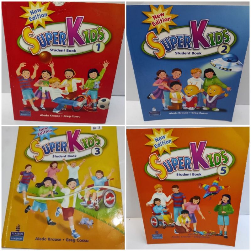 Jual Pearson Super Kids New Edition Student Book / Activity Book 123456 ...