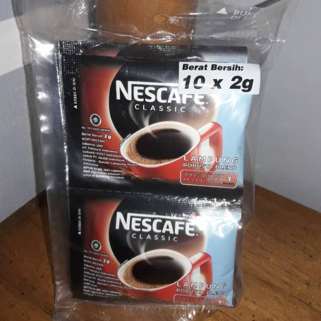 Jual Nescafe classic sachet isi10 pcs | Shopee Indonesia