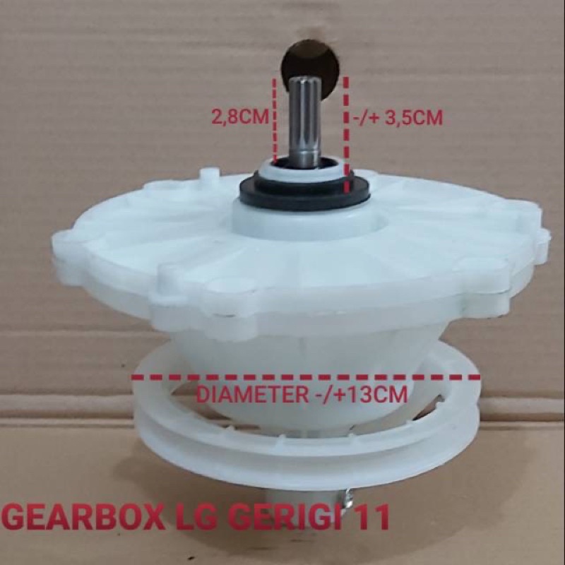 Jual GEARBOX MESIN CUCI LG GERIGI 11 / LG WP 1460 R WP 1060R WP 1250R ...