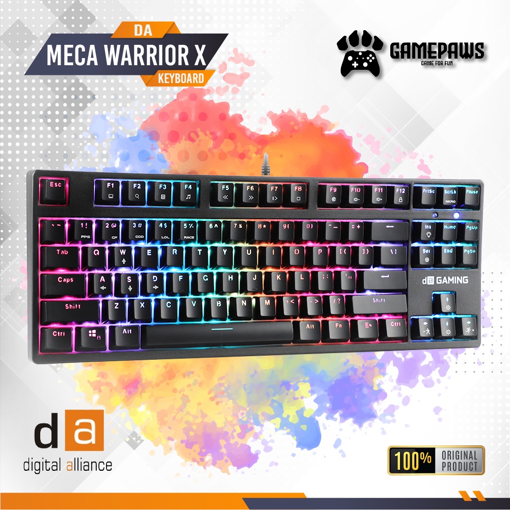Jual Digital Aliance Keyboard Gaming Meca Warrior X RGB Keyboard Gaming ...