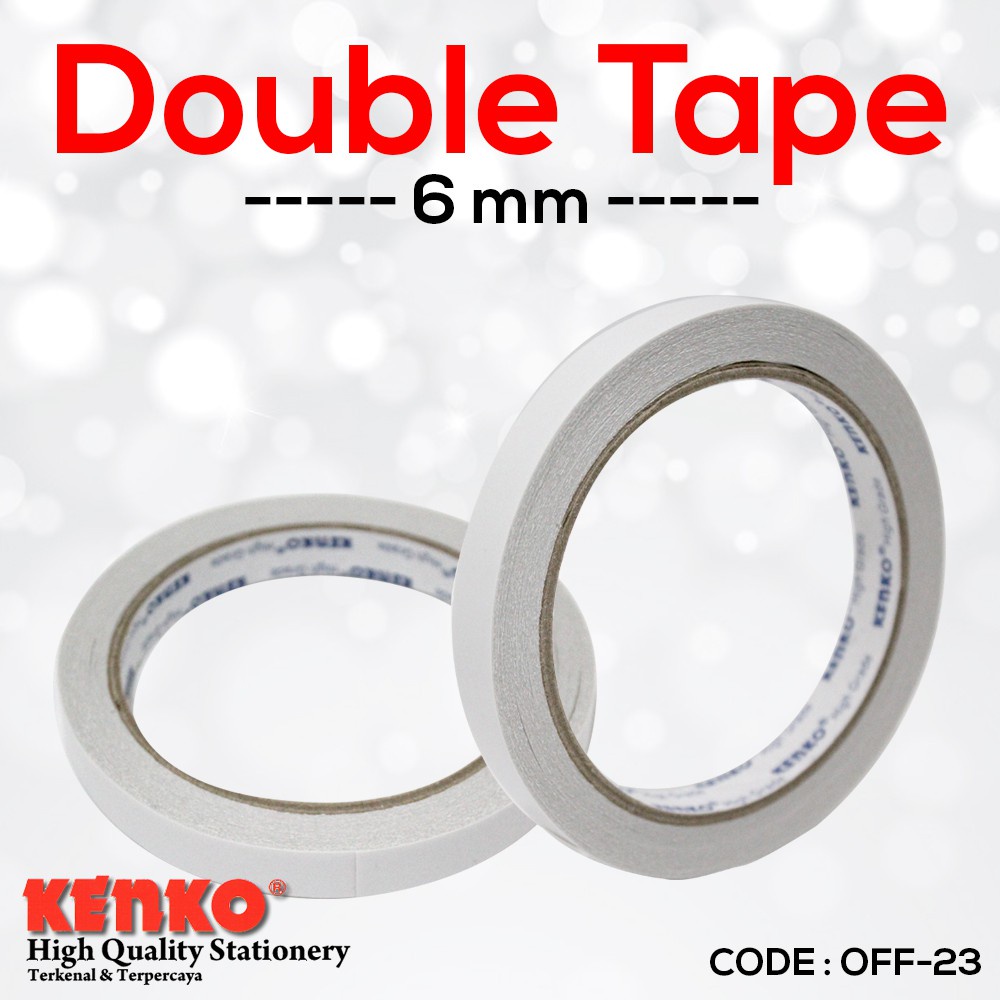Jual KENKO / JOYKO Double Tape High Grade 6mm (1/4 inch) 6mm x 10yard ...