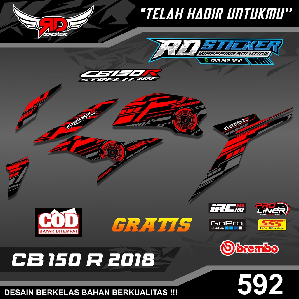 Jual Sticker Striping CB 150R STREETFIRE 2018 2020 / Stiker CB150R ...