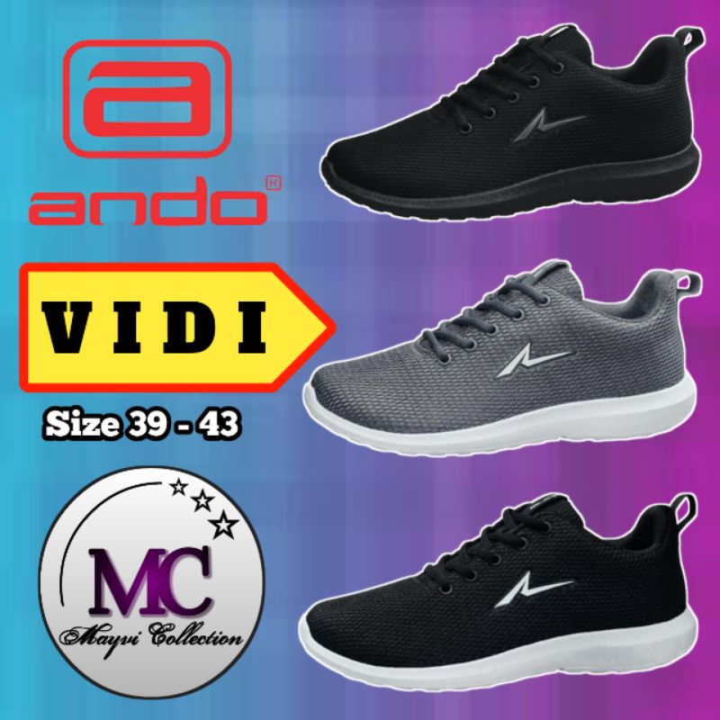 Jual SEPATU ANDO REGGA & VIDI - SEPATU SNRAKERS PRIA | Shopee Indonesia