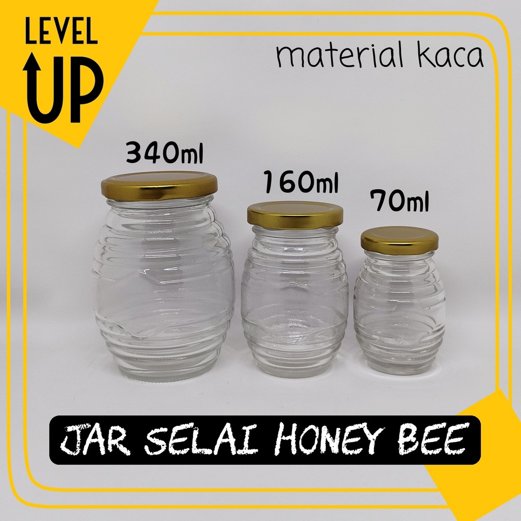 Jual BOTOL KACA BENING/ Glass Jar Botol / Toples Kaca/Toples Selai Jam ...