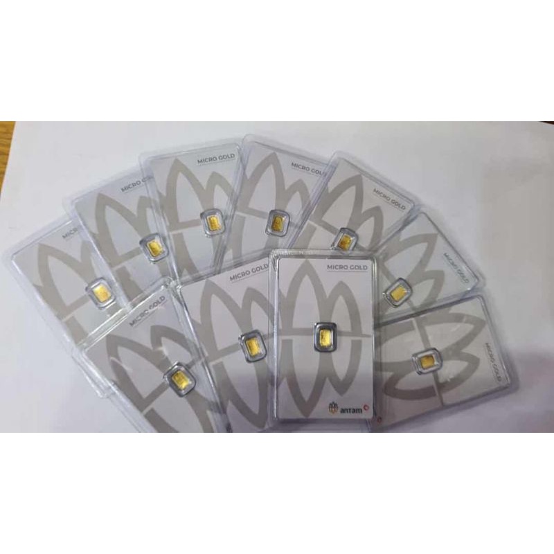 Jual Logam Mulia 24K Antam Micro Gold 0.1 Gram | Shopee Indonesia