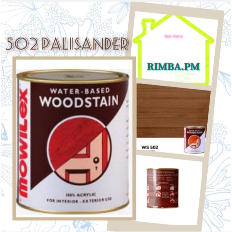 Jual cat kayu plitur politur mowilex woodstain water based 1kg | Shopee ...
