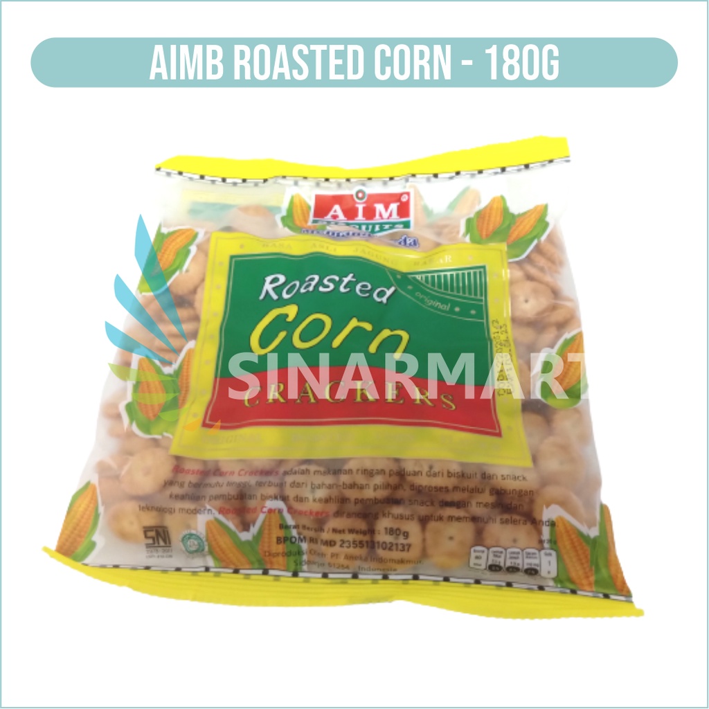 Jual AIM BISKUITS ROASTED CORN 180 GRAM | Shopee Indonesia