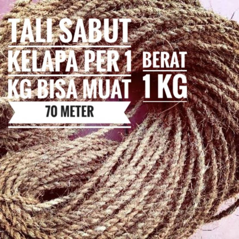Jual Tali Sabut Kelapa - Tali Sabut Kelapa Per 1 kg bisa muat 70 meter ...