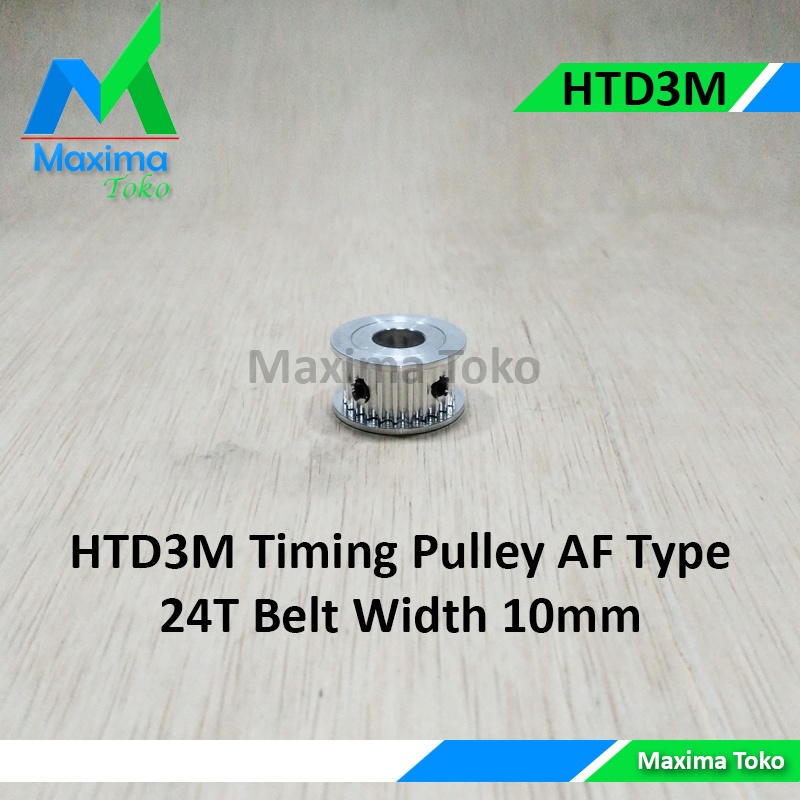 Jual HTD3M Timing Pulley Gigi 24 Teeth Bore 10mm 12mm HTD 3M 24T 10 12 ...
