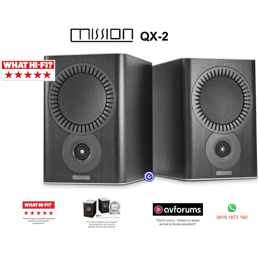 Jual Mission QX2 QX 2 passive bookshelf speaker | Shopee Indonesia