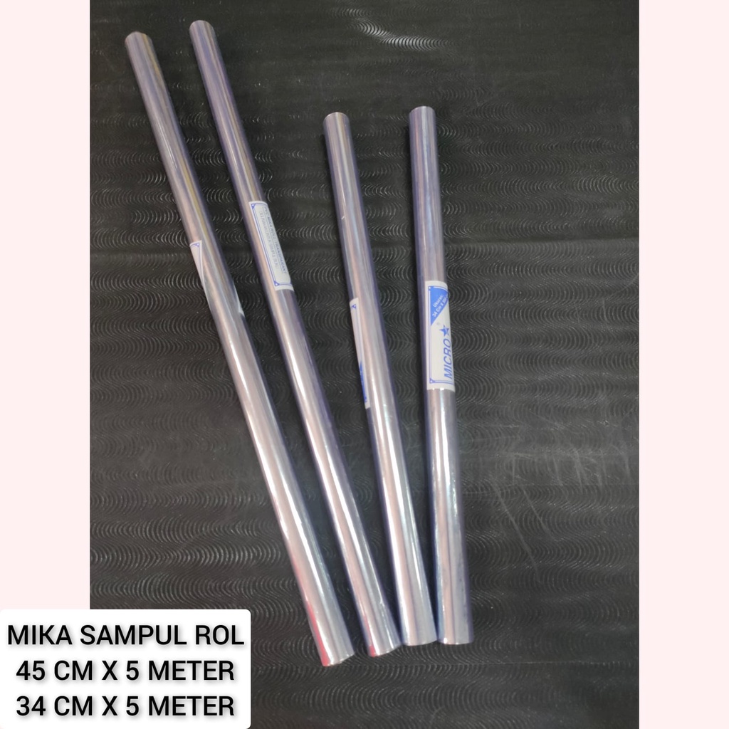 Jual sampul mika roll untuk buku 34 atau 45 cm x 5 meter | Shopee Indonesia