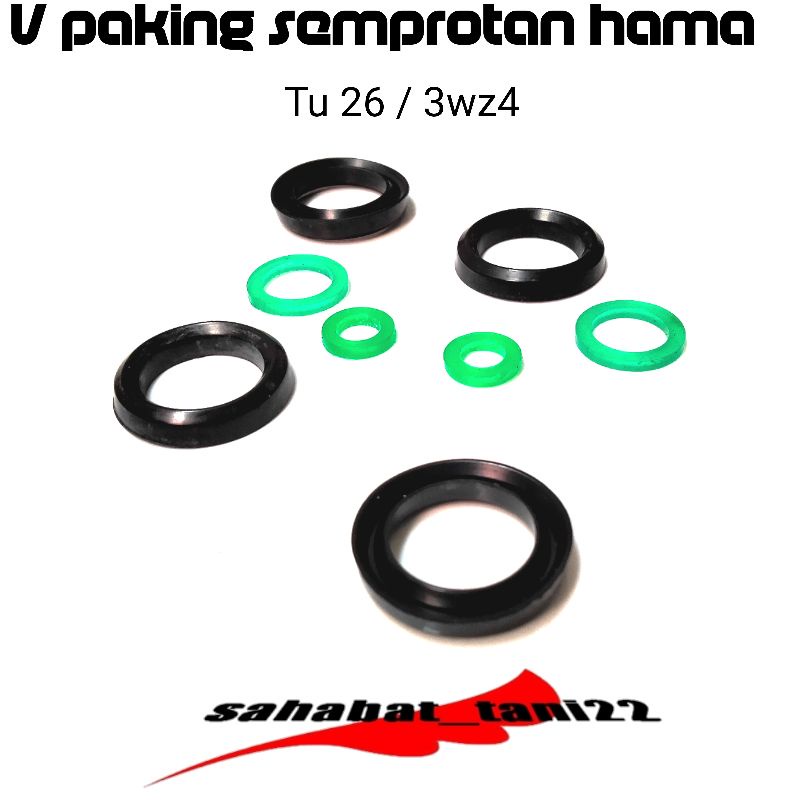 Jual V paking karet seal sil kit tu26 piston plunger mesin semprot hama 2 tak tipe TU26 777 767 ...