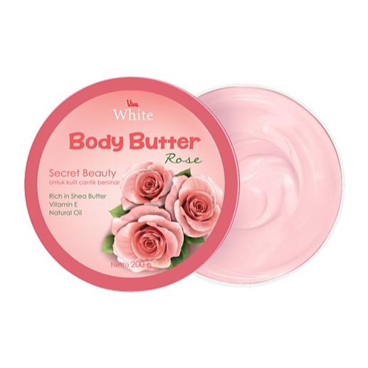 Jual VIVA WHITE BODY BUTTER ROSE (200 g) | Shopee Indonesia