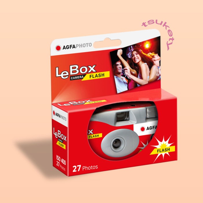 Jual Agfa LeBox Disposable Camera with Flash ISO 400 27 Photos TERBAIK ...