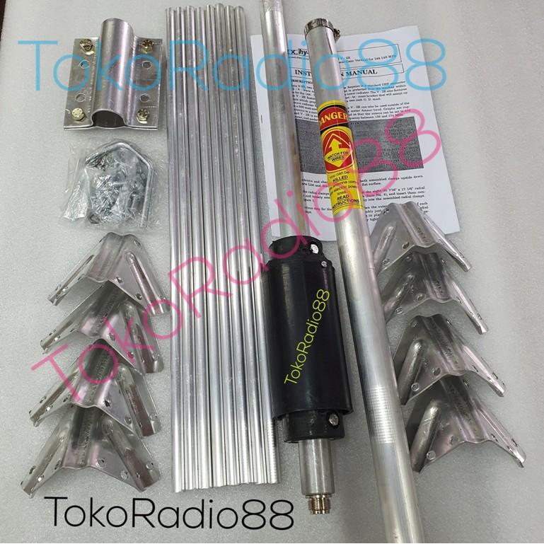 Jual Antenna Telex Hygain V2R Plat VHF Loading Besar. Antena Made in Indonesia. | Shopee Indonesia