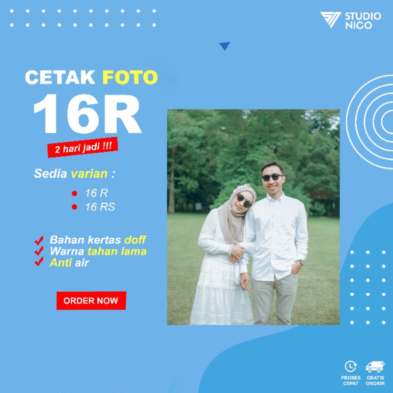 Jual CETAK FOTO 16R 16RS KERTAS DOFF | Shopee Indonesia