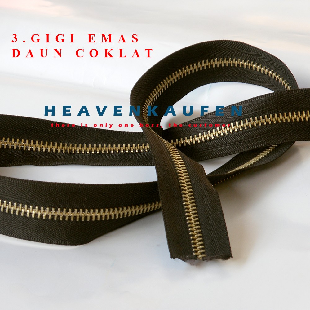 Jual GROSIR Resleting/Zipper Gigi Besi No. 5 Meteran | Shopee Indonesia