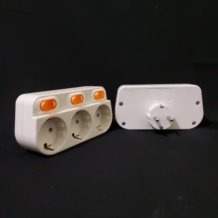 Jual Stop Kontak 3 lubang + 3 Saklar On/Off + Colokan Uticon S-138SW ...