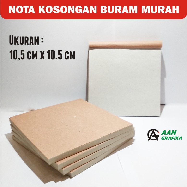 Jual NOTA KOSONGAN KERTAS BURAM KECIL | Shopee Indonesia