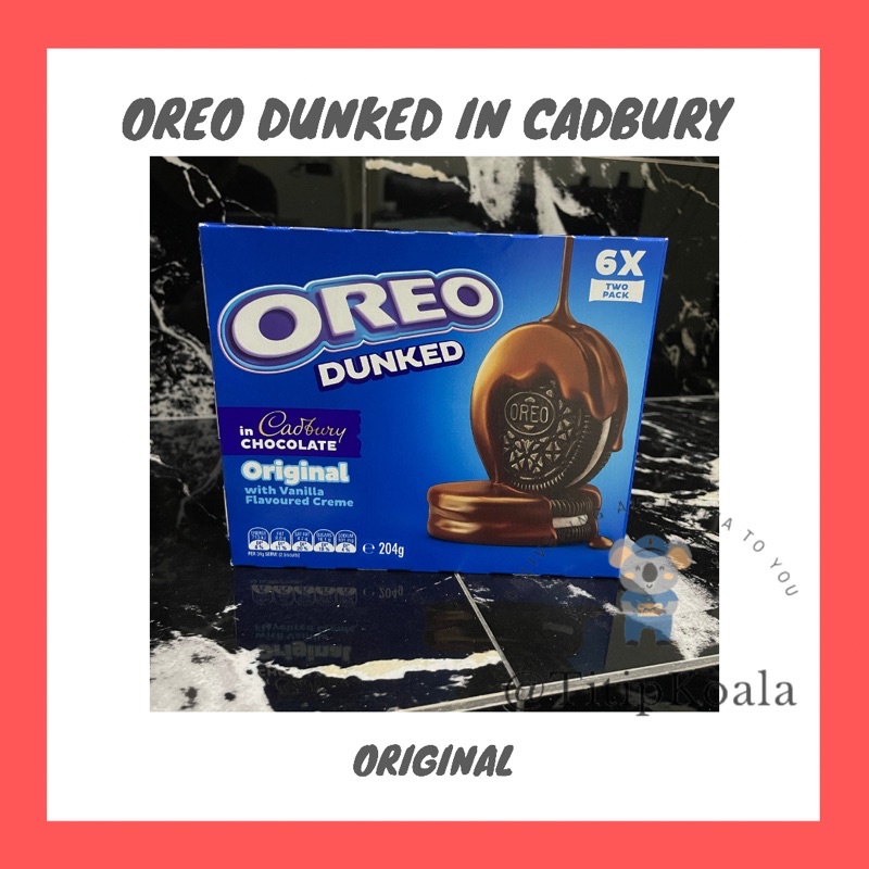Jual Oreo Dunked in Cadbury Original & Mint (Cadbury Coated Oreo versi ...