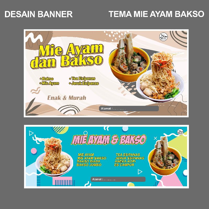 Jual DESAIN BANNER MIE AYAM BAKSO - FILE MENTAHAN TINGGAL CETAK/EDIT ...