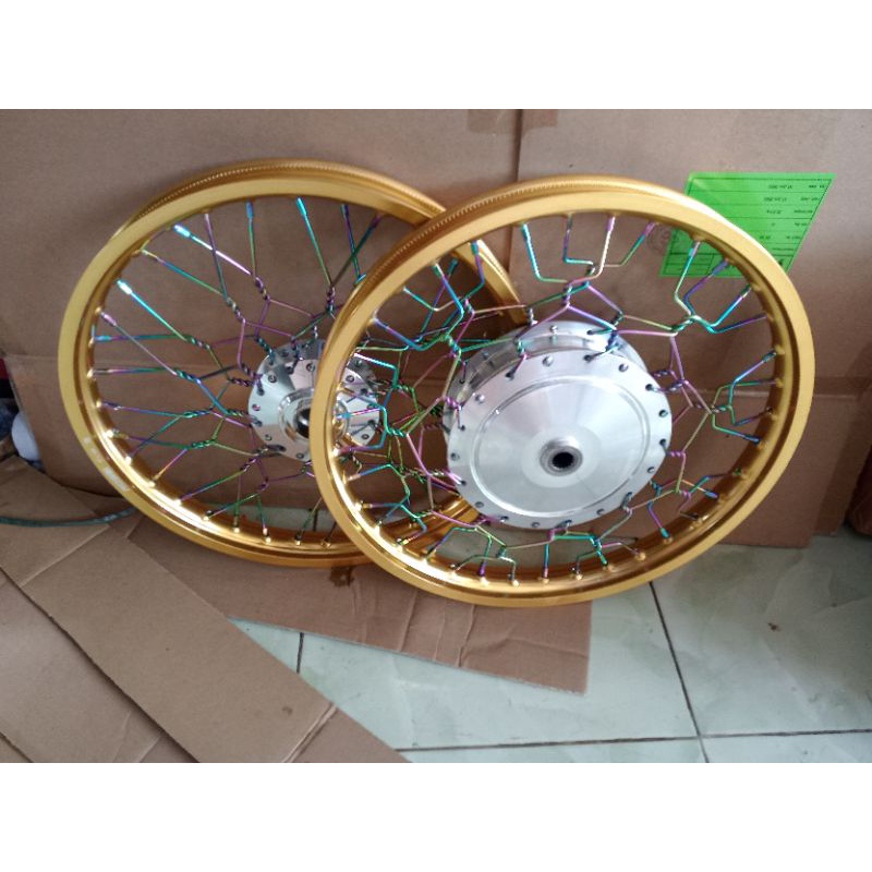 Jual velg jari-jari Mio, Fino dan Xeon ring 17 stel kepang | Shopee Indonesia