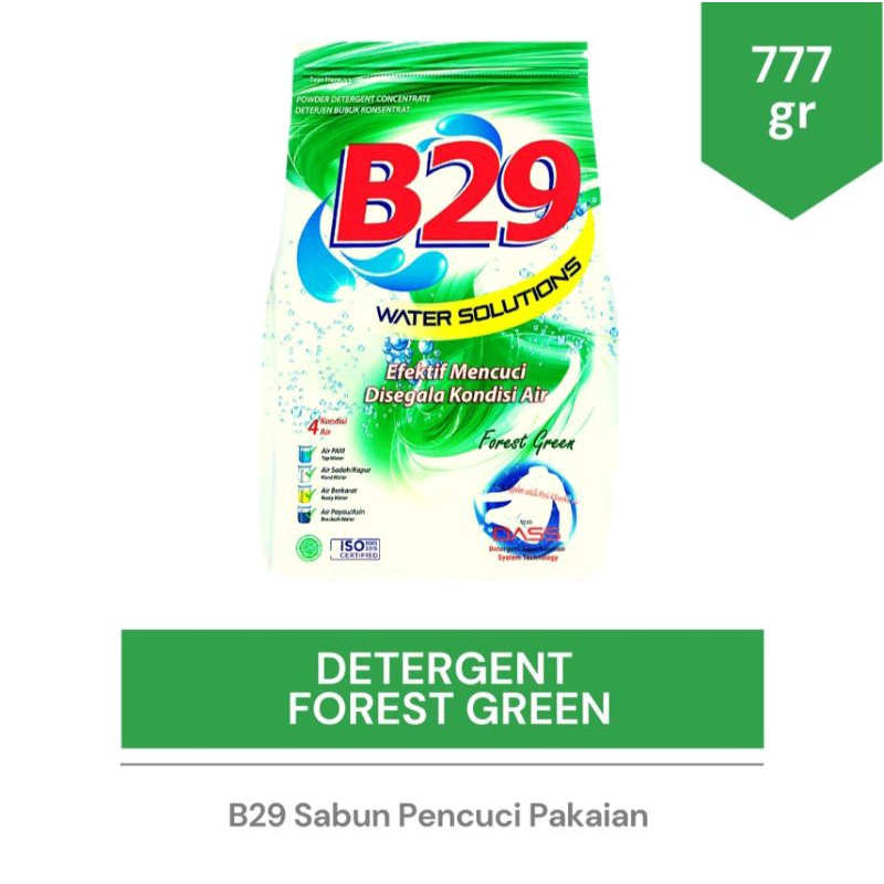 Jual B29 Sabun Pencuci Pakaian Powder Detergent Forest Green 777gr ...