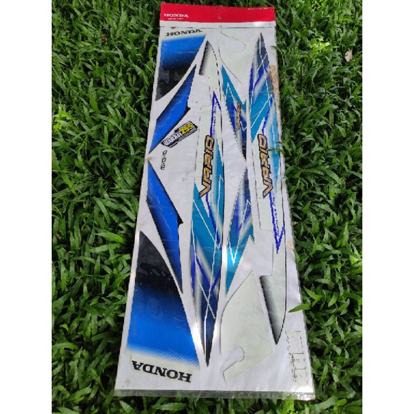 Jual stripimg grapic list body polet honda vario 2006 putih biru ...