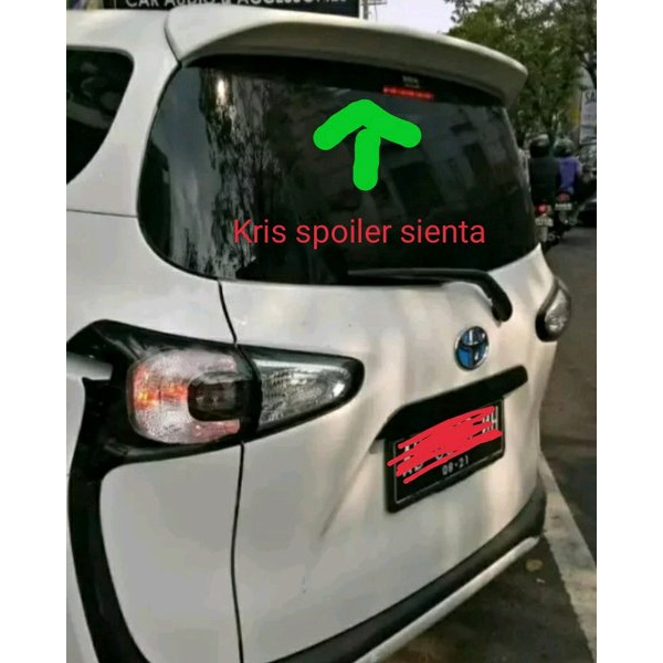 Jual Spoiler toyota sienta bahan plastik abs warna sesuai mobil ...