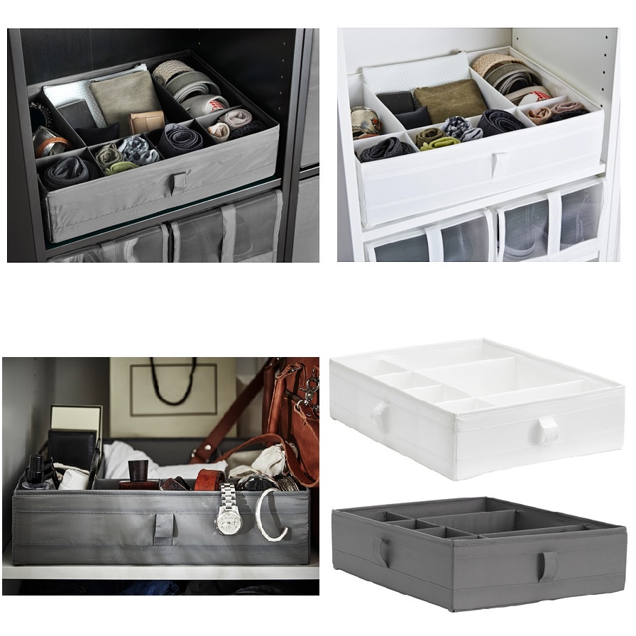 Jual Box 6 Sekat 44x34x11cm Kotak Organizer Laci lemari Bisa Dilipat ...