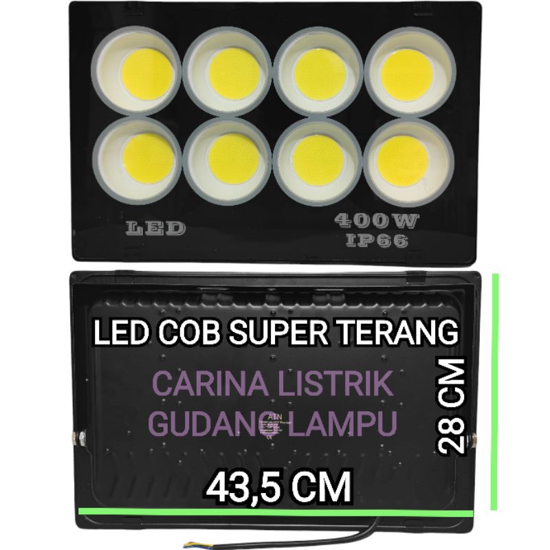 Jual Lampu Sorot Tembak LED COB 400W 400 Watt Super Terang | Shopee Indonesia