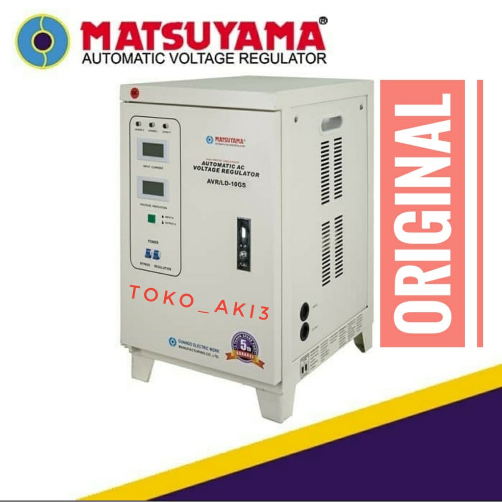 Jual Stabilizer Listrik Stavolt Voltage Regulator MATSUYAMA 10000 Watt ...