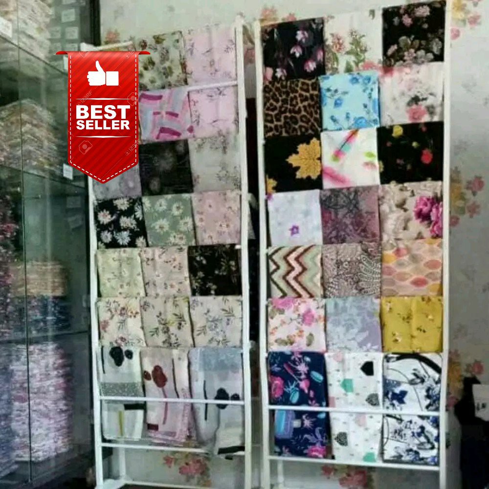 Jual Rak jilbab Gantung Rak Display Hijab Kerudung Selendang Serbaguna ...