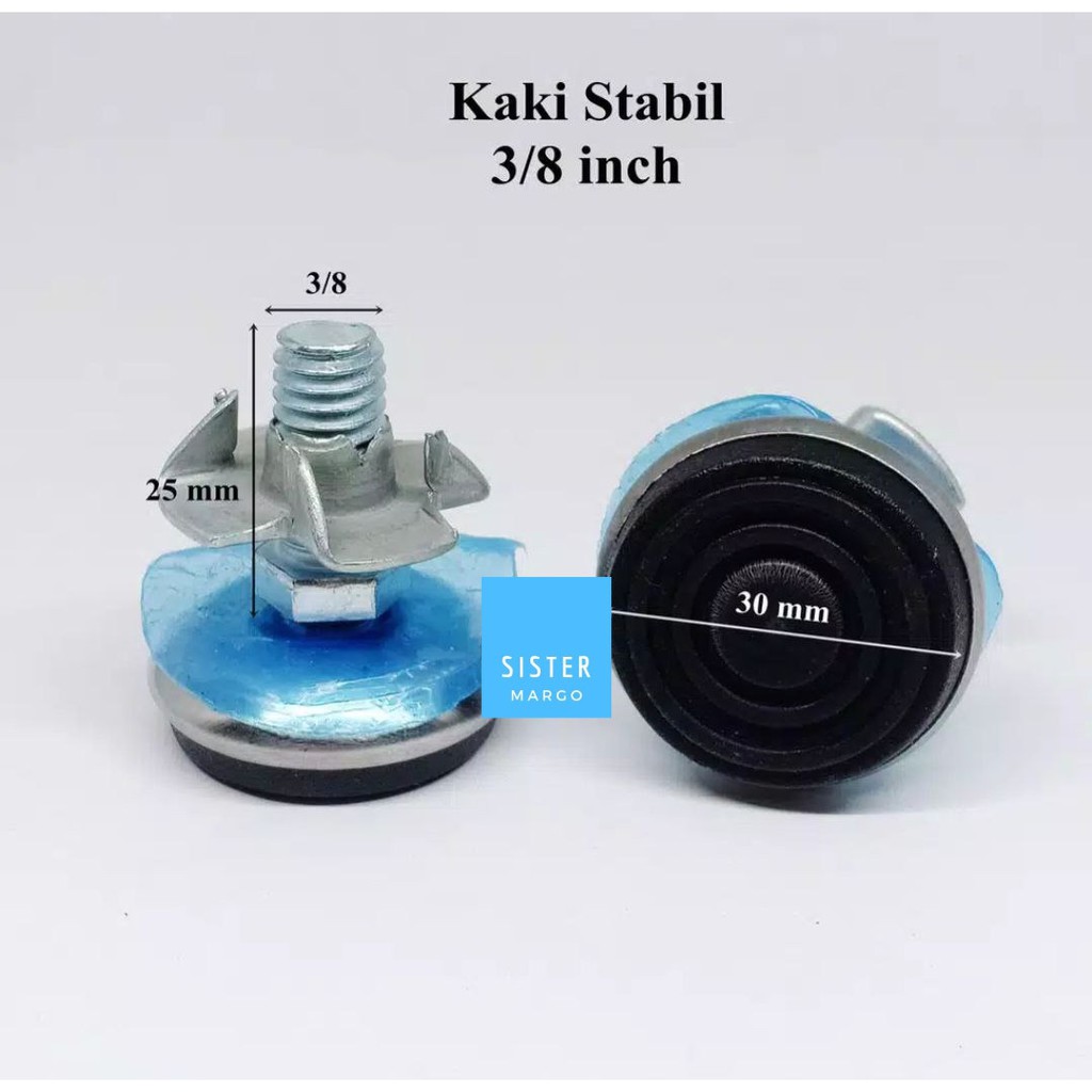 Jual Kaki Mini Stabil Adjustable Feet Levelling D30 - 3/8 inchi + Mur ...