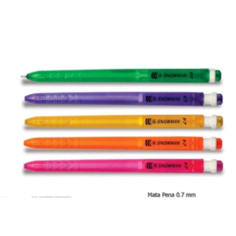 Jual Pulpen/Pena Ballpoint / Retractable pen Snowman V7 | Shopee Indonesia