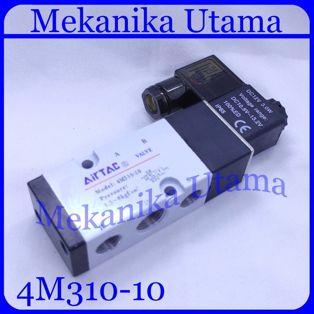Jual Airtac 4M310-10 drat 3/8" Pneumatic Solenoid Valve Namur, Selenoid Valve Angin Airtac Namur ...