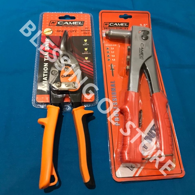 Jual Dijual Paket Tang 2 In 1/ Tang Rivet / Gunting Holo / Set Gunting ...