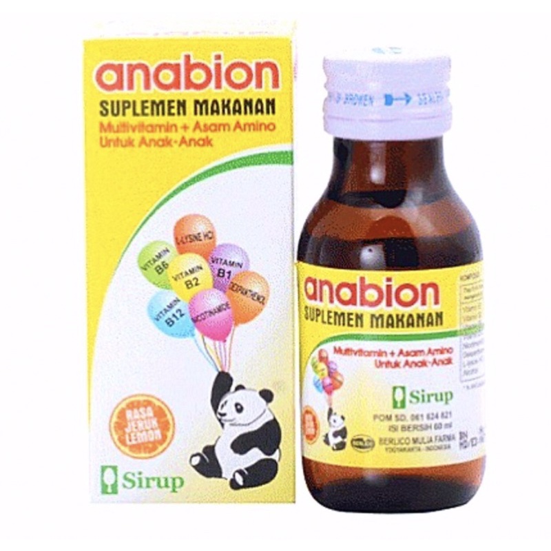 Jual Anabion sirup 60 ml ( multivitamin lengkap anak ) | Shopee Indonesia