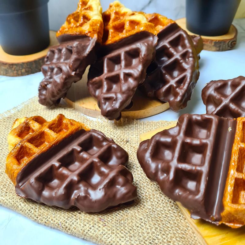 Jual Croffle chocolate tinggal makan enak full butter | Shopee Indonesia