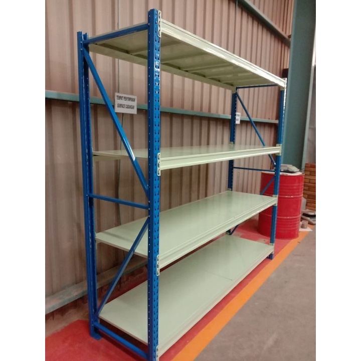 Jual Rak Gudang Mediumduty Kapasitas Beban 500Kg/Level, Rak Susun, Rak ...