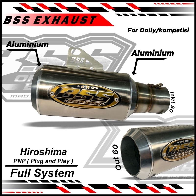 Jual HIROSHIMA SLINCER ONLY BSS EXHAUST | Shopee Indonesia