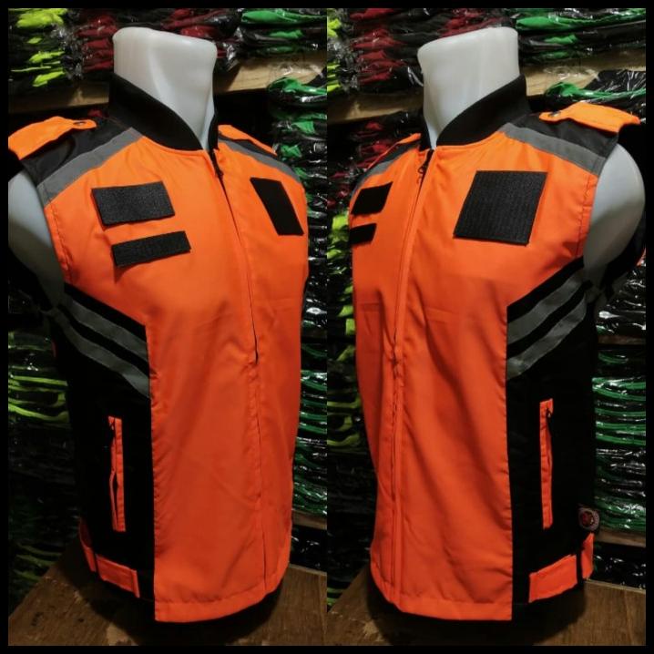Jual Rompi Motor Rompi Touring Rompi Dishub Orange Taslan | Shopee ...