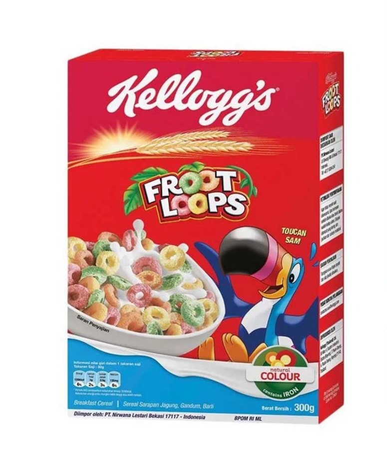 Jual FROOT LOOPS Cereal 300 gram Kelloggs Sereal Ring Buah Fruit Loop Kelog Kellogg's | Shopee ...