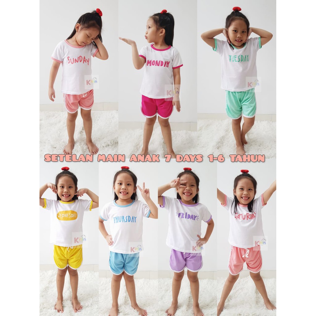 Jual Baju Setelan Main Harian Anak Cewek Cowok perempuan laki laki ...