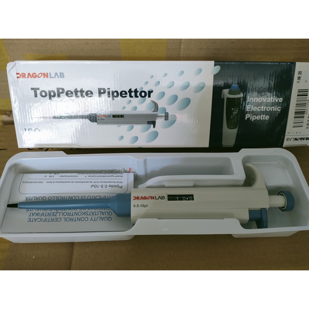 Jual Micro Pipette 0.5-10 ul DragonLab Mikropipet Adjustable ...