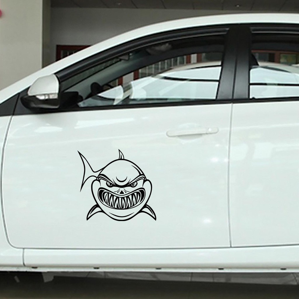Jual Sticker Mobil Cutting Vinyl Ikan Hiu | Shopee Indonesia