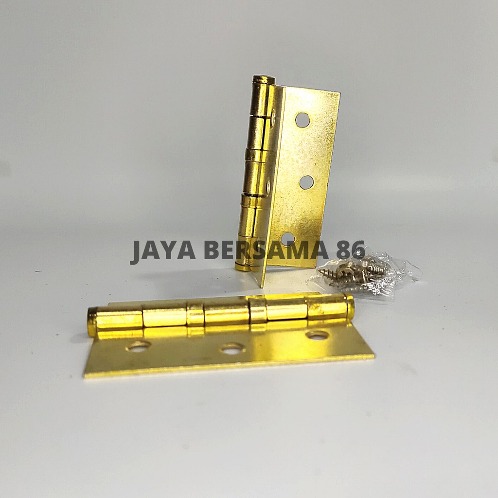 Jual ENGSEL PLAT KUNING DAN PUTIH / ENGSEL PINTU JENDELA 3INCHI 4INCHI ...